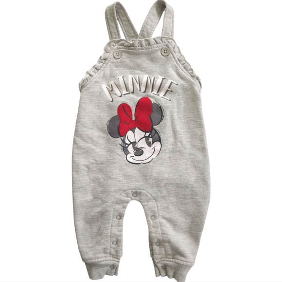 Disney | Bottoms | Disney Baby Minnie Mouse Gray Overalls 36m | Poshmark